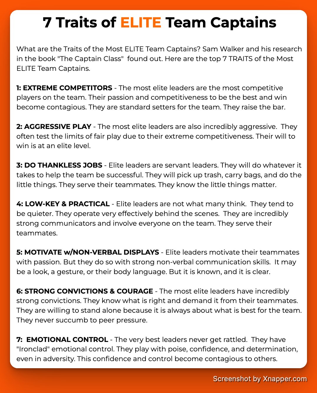 Being a Captain | IHSAA - Idaho High School Activities Association